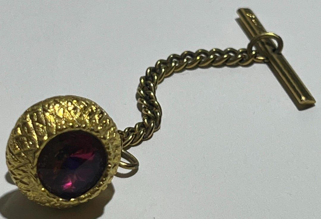 Vintage Dante Rivoli Volcano Tie Tack Pin - Etsy