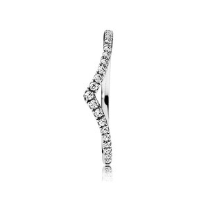 Pandora Sparkling Wishbone Ring Achieve Unique Highly Individual ...
