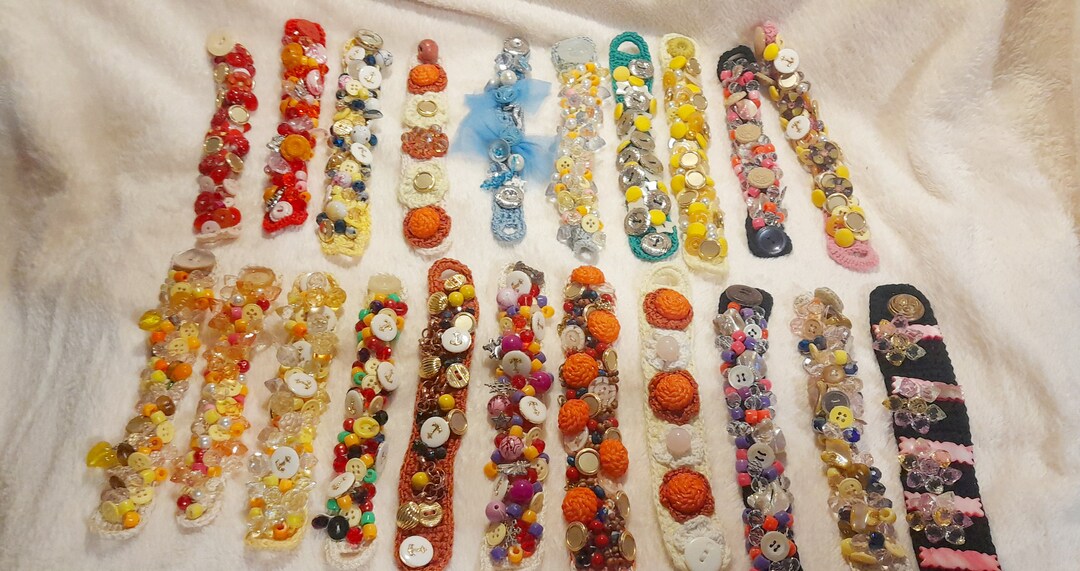 Handcrafted Bracelets With Buttons - Etsy