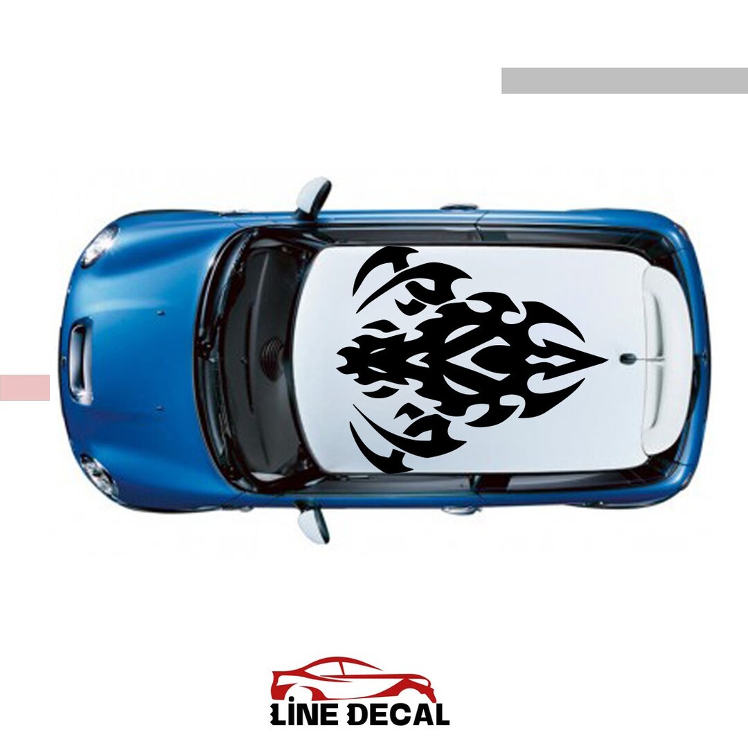 Mini Cooper Roof Decal Mini Cooper Pattern Decal Mini - Etsy