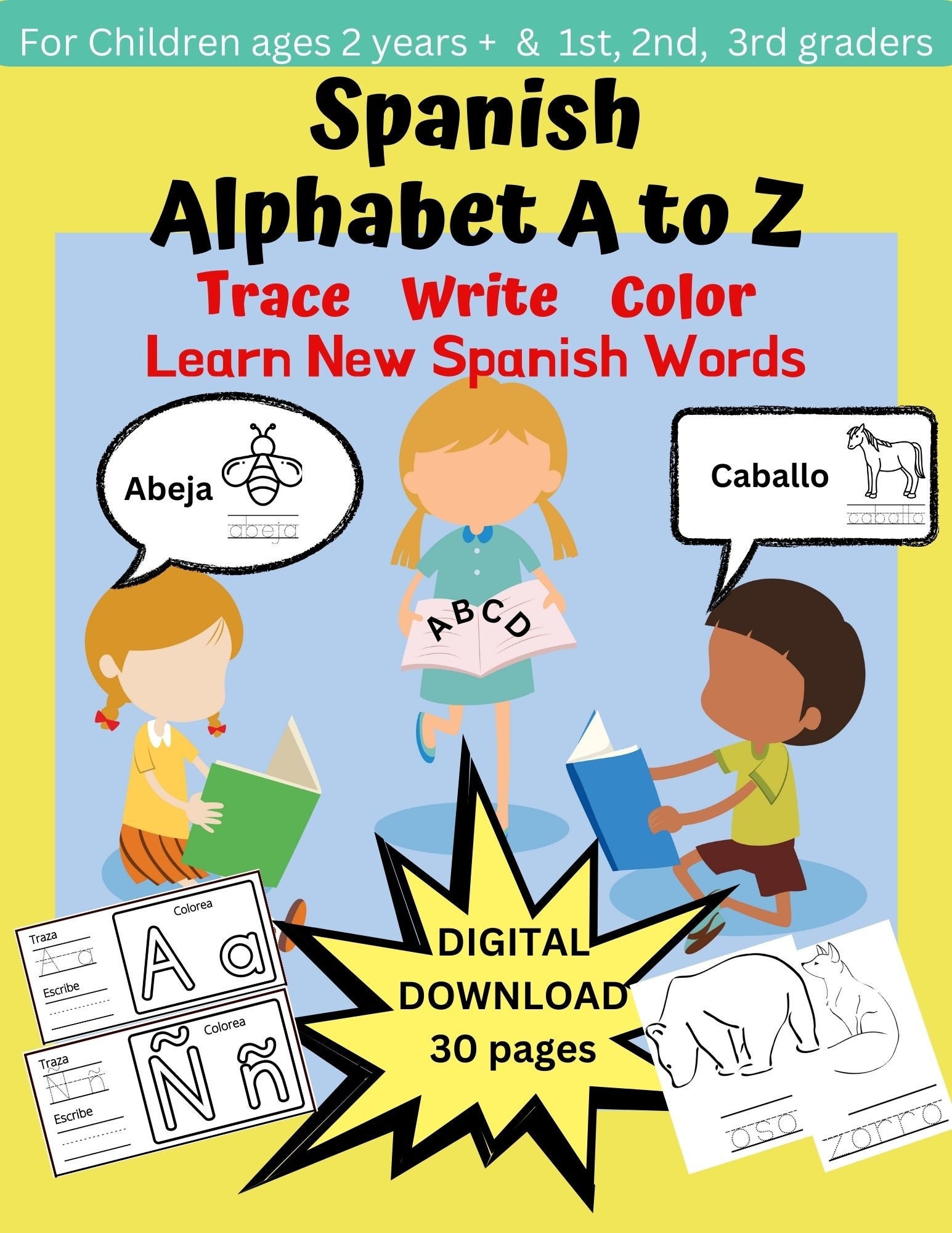 Spanish Alphabet Words