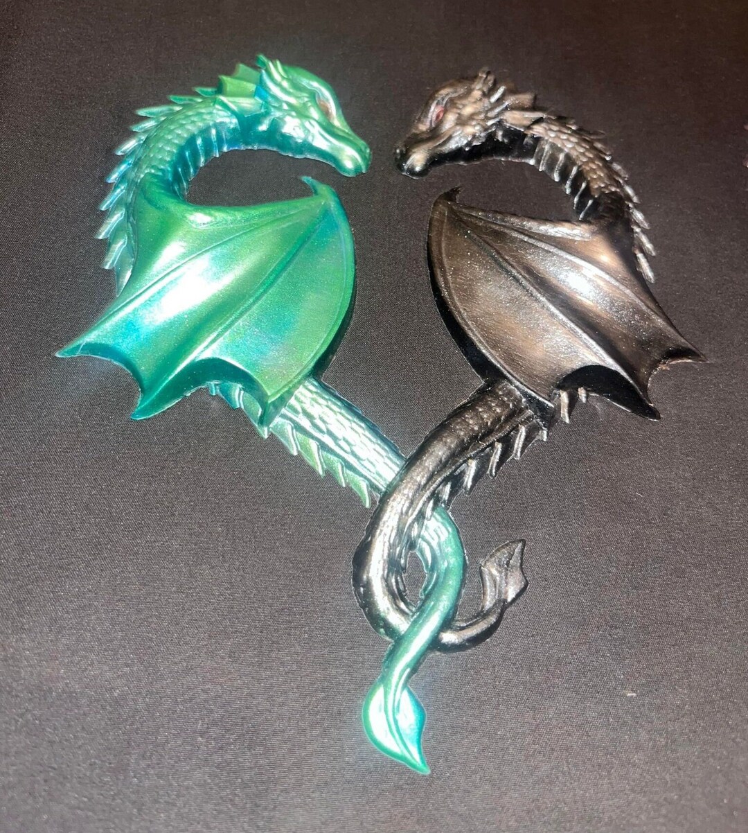 Epoxy Resin Dragons Couple, Customizable, Gift for Couple or ...