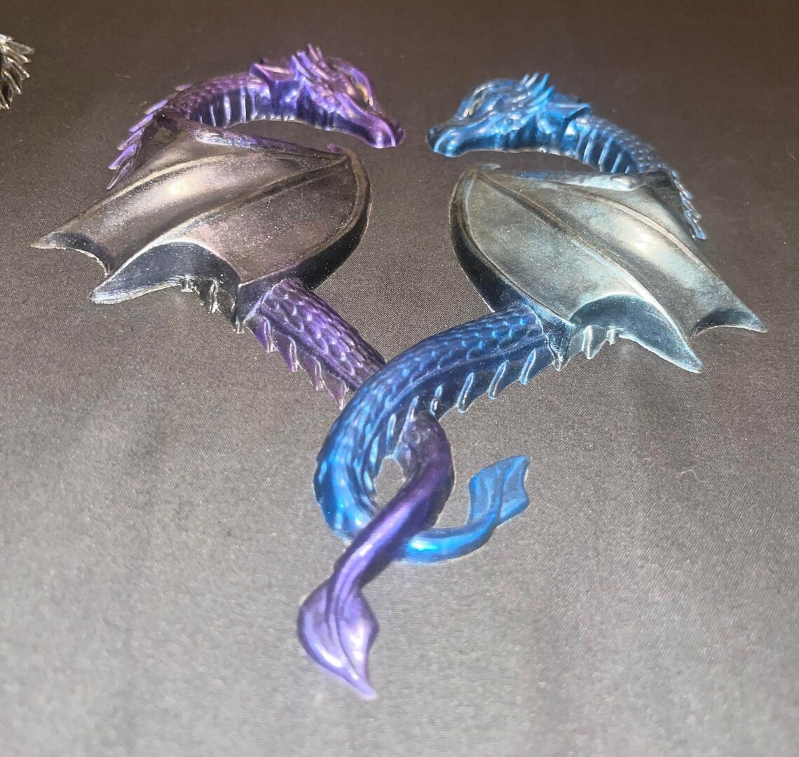 Epoxy Resin Dragons Couple, Customizable, Gift for Couple or ...