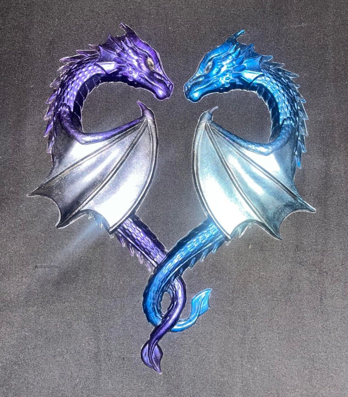 Epoxy Resin Dragons Couple, Customizable, Gift for Couple or ...