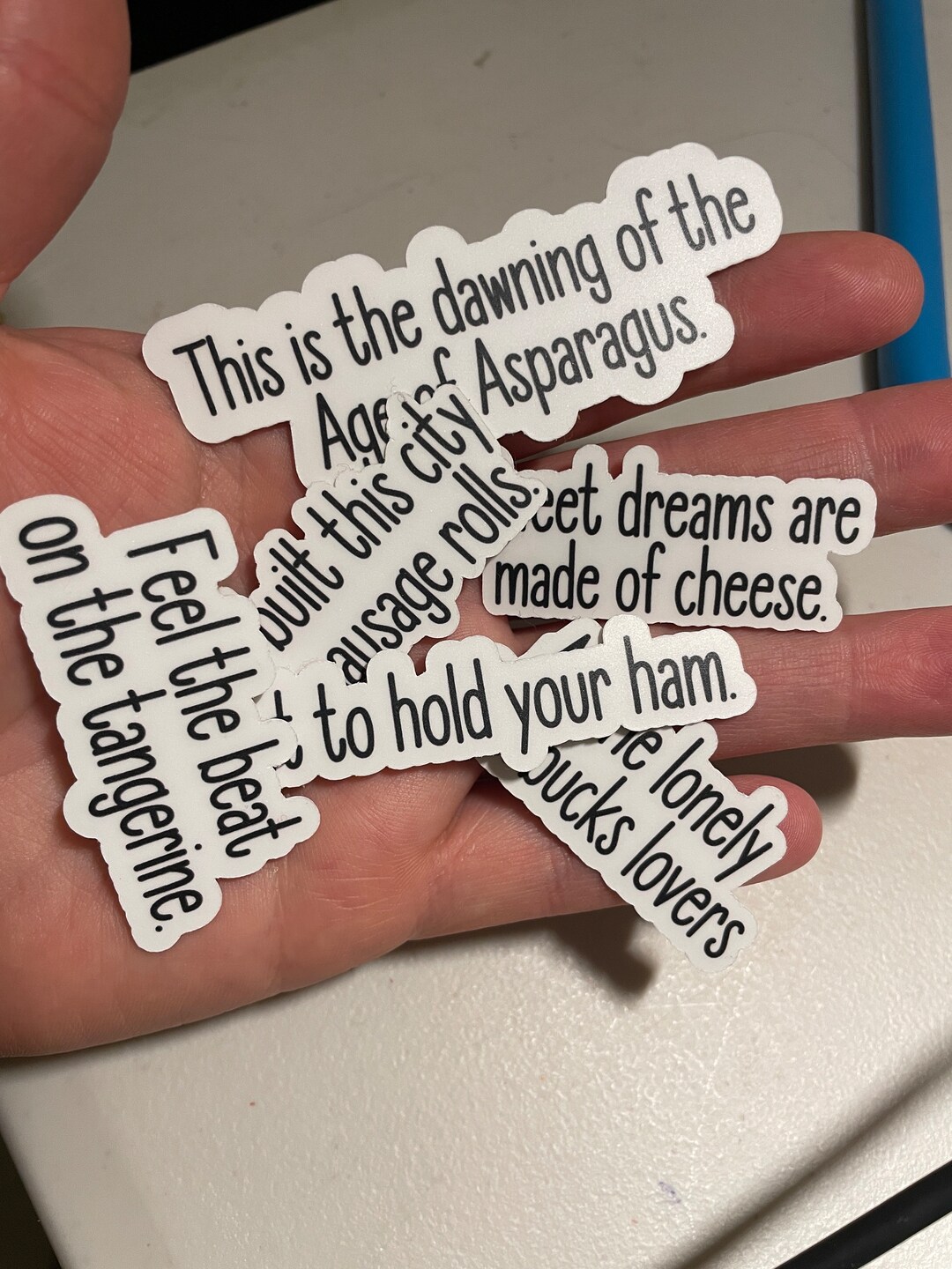 Funny Misheard Song Lyrics Sticker Set - Etsy