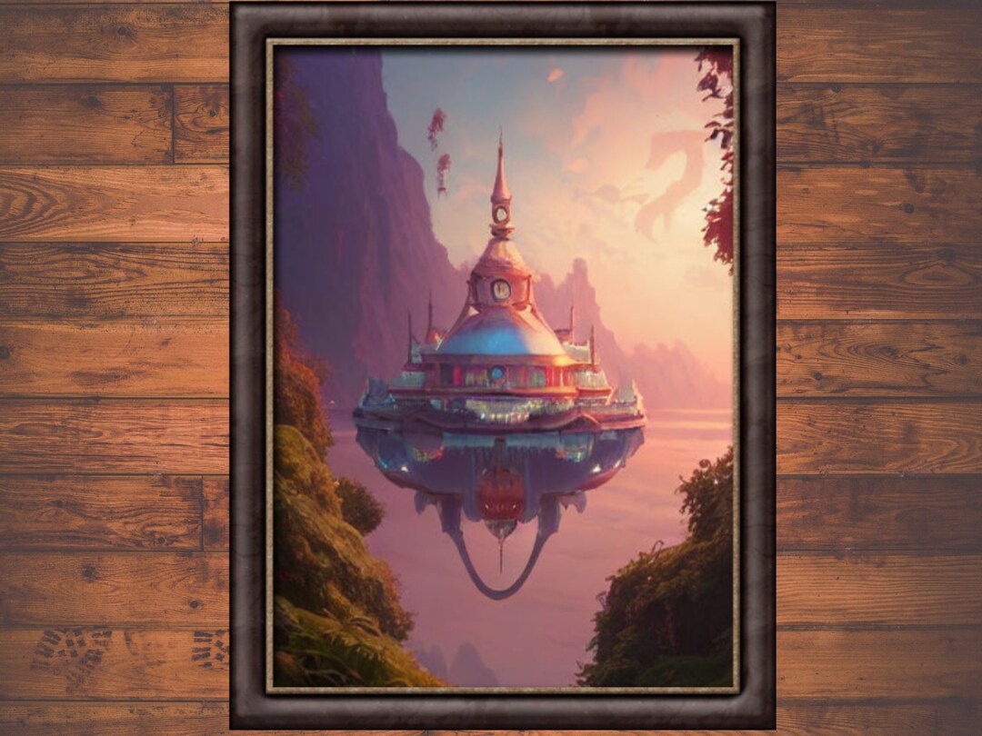 Fantasy Poster Aurora's Respite | Digital Art | Downloadable Print ...