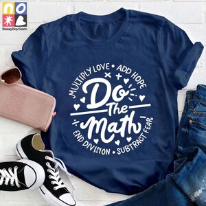 Do the Math Retro Teacher Vintage T-shirt, Teacherlife Shirt, Teacher ...