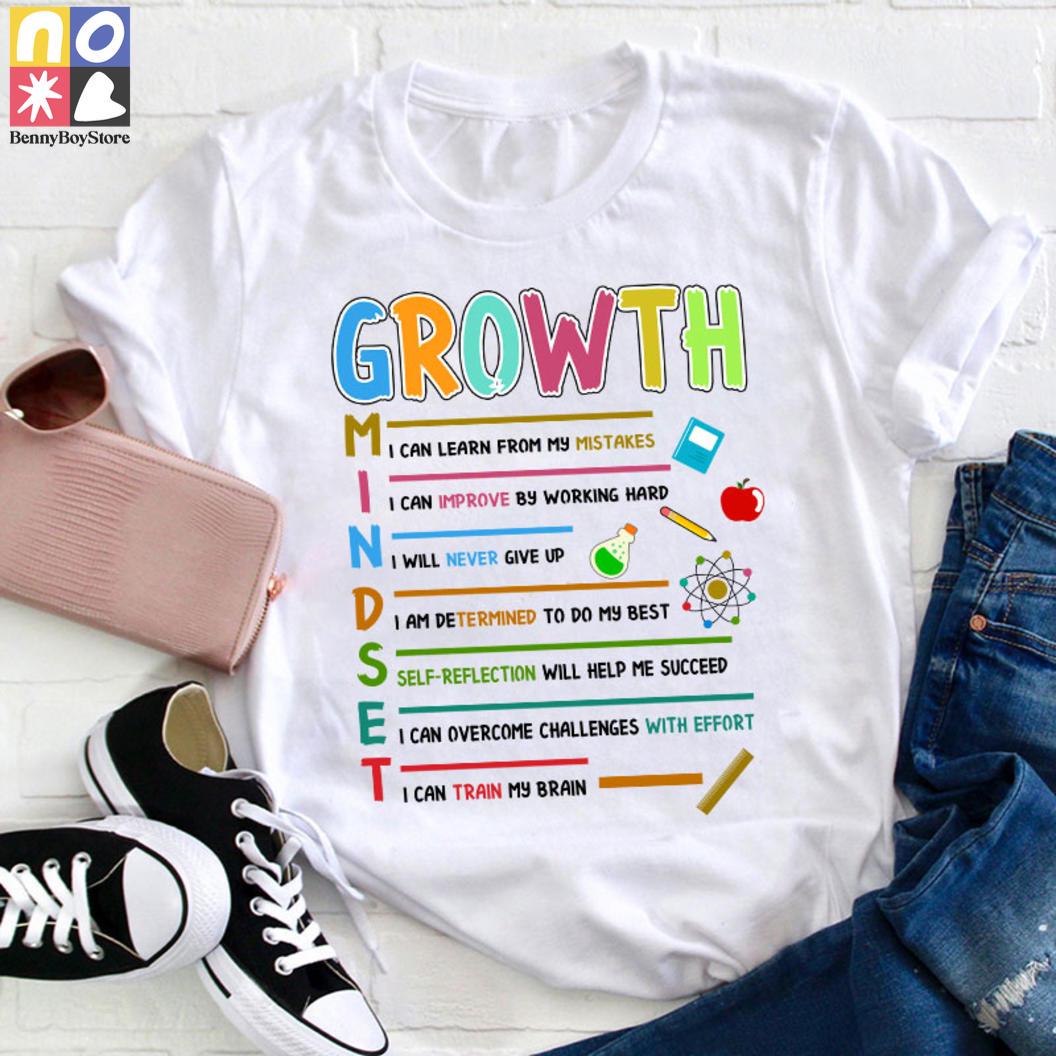 Growth Mindset Teacher Vintage T-shirt, Teacherlife Shirt, Teacher ...