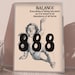 Angel Numbers Print, 888 Balance Poster, Preppy Room Decor ...