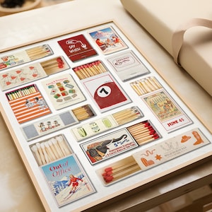 Vintage Matchbox Print, Trendy Matches Poster, Retro Matchbook Wall Art ...