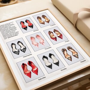 Stiletto Diaries Poster, Vintage Fashion Wall Art, Leopard Print Heels ...