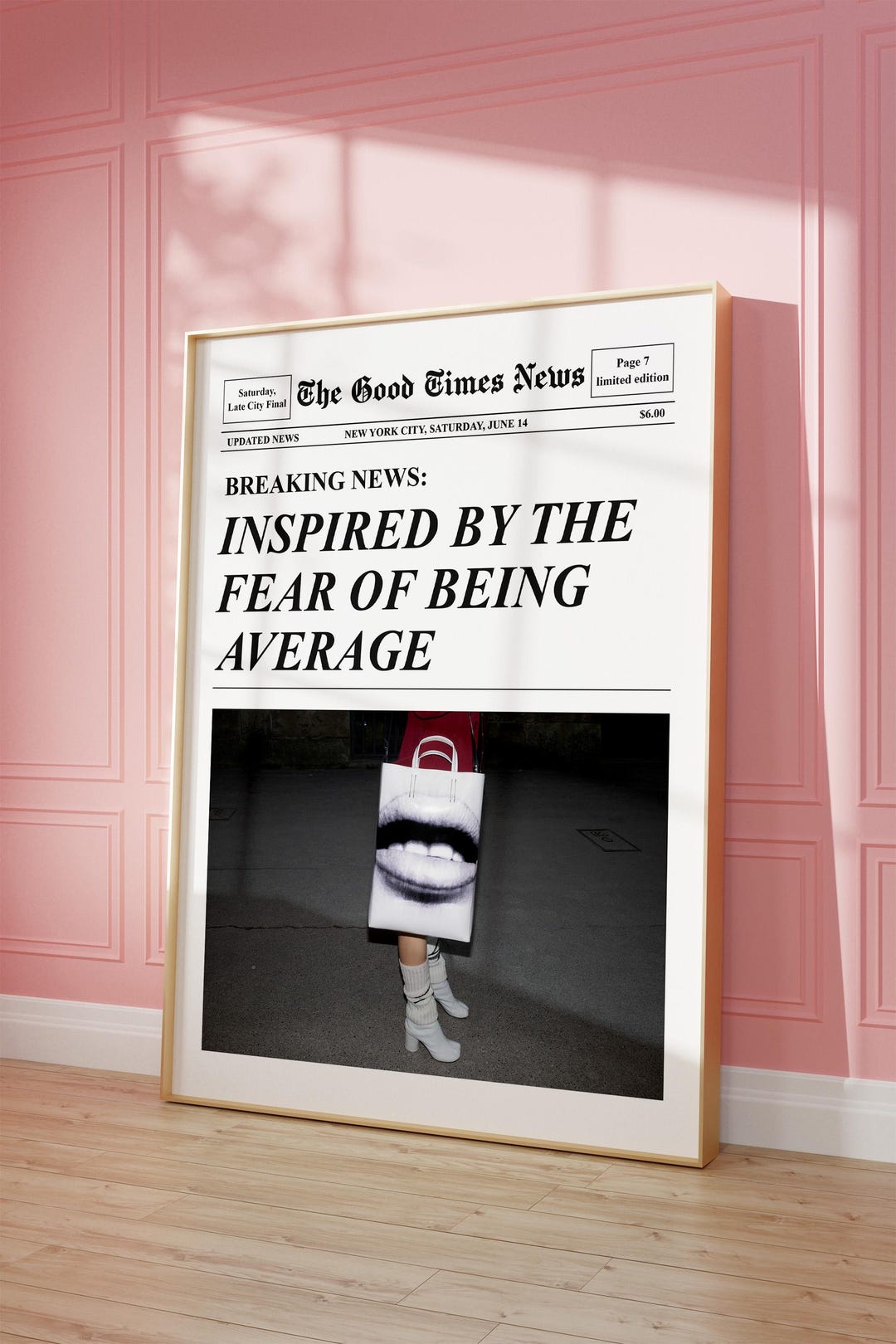 Feminist Newspaper Print: Edgy Dorm Decor (digital Download) - Etsy