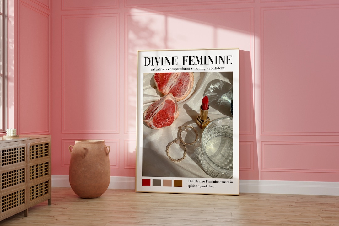 Divine Feminine Poster, Trendy Aesthetic Wall Art, Spirituality Poster ...