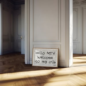 Hello MTV Newspaper Print: Retro Typography Art (digital Download) - Etsy