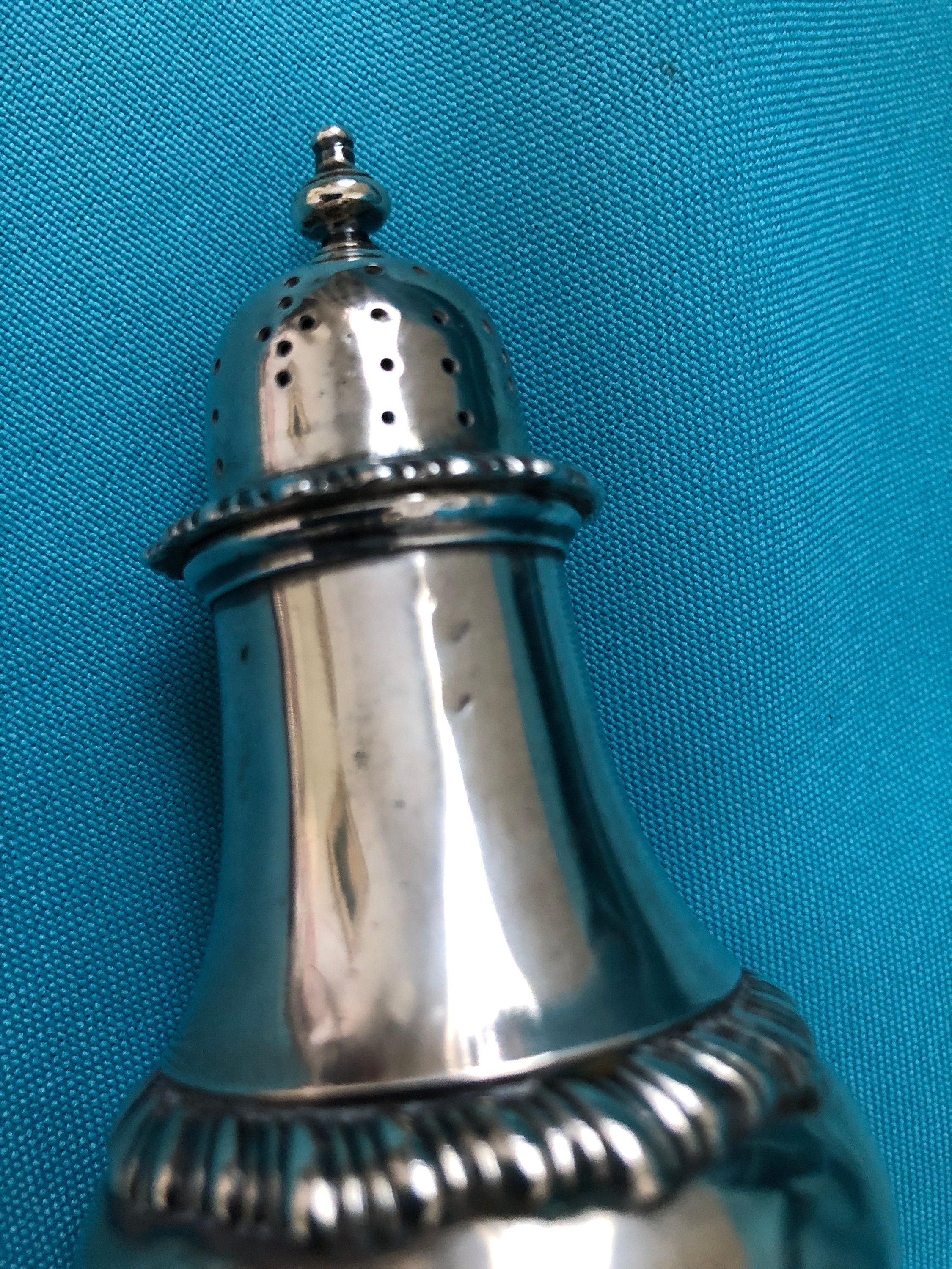 Vintage/antique Victorian Salt Shaker Sterling Silver Hallmarked - Etsy
