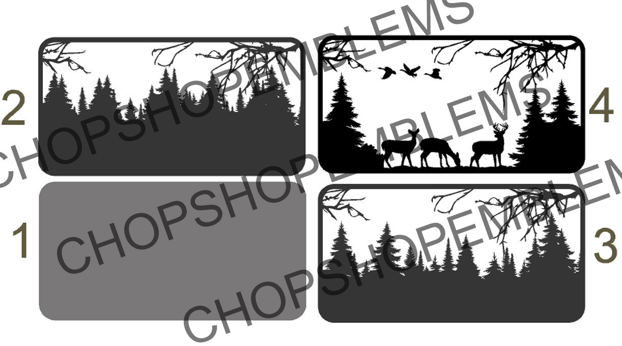 Laser Cut Deer in Woods Stacked File - Etsy