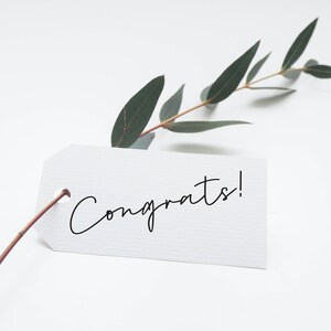 Gift Tag Printable | Congrats, for You, to From, Blank Printable Gift ...