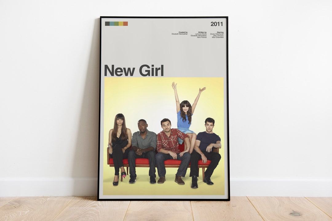 New Girl Tv Show Poster / New Girl Poster / Tv Show Print / Tv Series ...