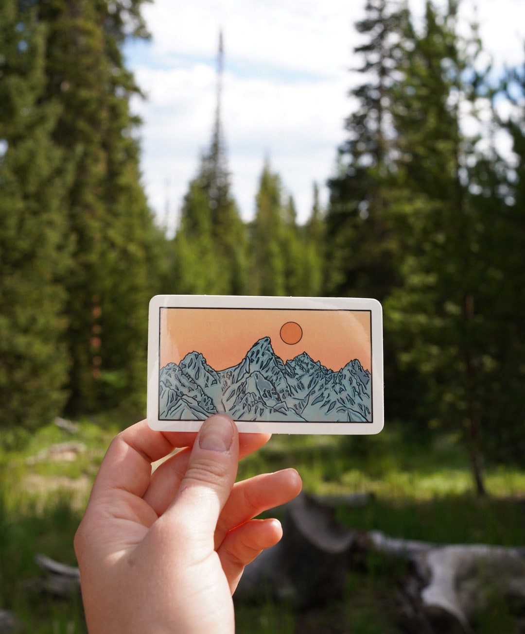 Grand Tetons - Vinyl Sticker - Waterproof National Park Sticker ...