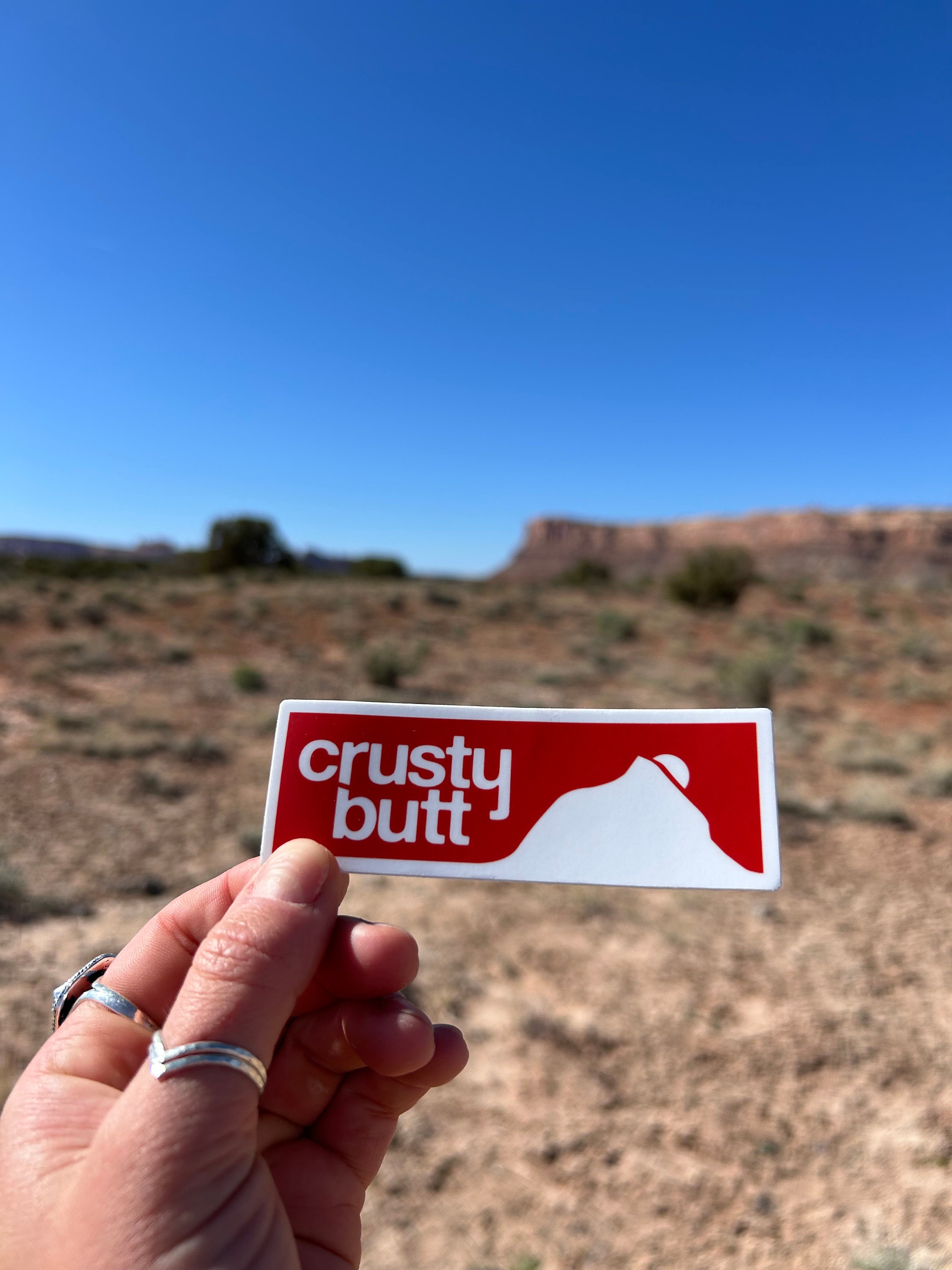 Crusty Butt Mountain Sticker – Waterproof Vinyl Decal – Crested Butte ...