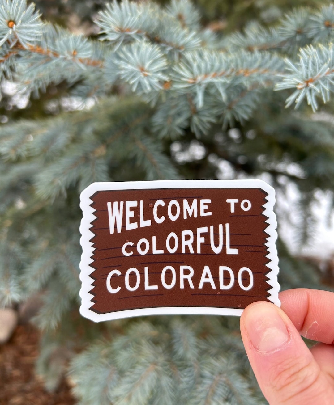 Welcome to Colorful Colorado - Vinyl Sticker - Waterproof CO State ...