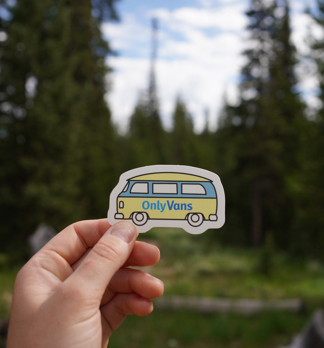 Only Vans - Vinyl Sticker - Van Life Sticker - Nomad - on the Road ...