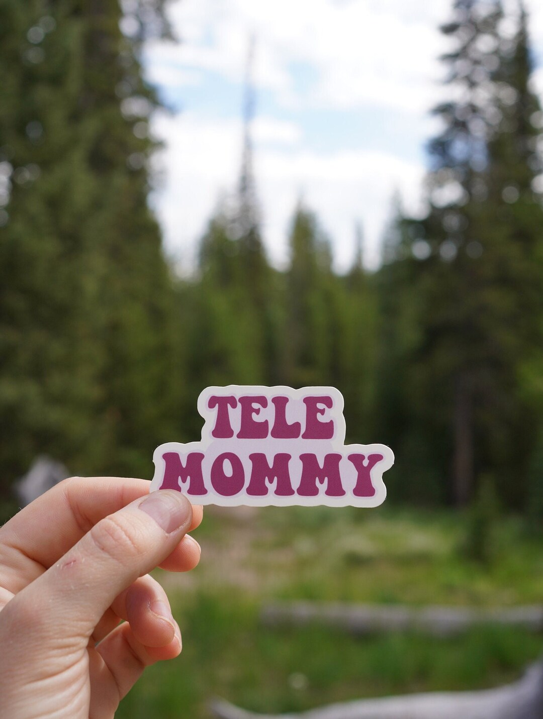 Tele Mommy - Vinyl Sticker - Funny Telemark Ski Sticker - Powder Skiing ...