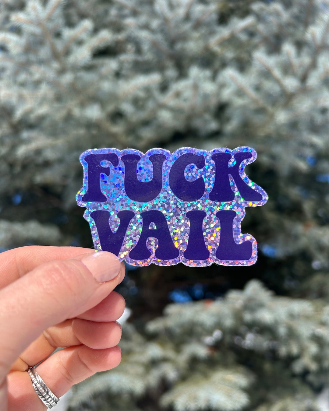 Fuck Vail Sticker: Waterproof Vinyl Ski Sticker - Colorado - Etsy