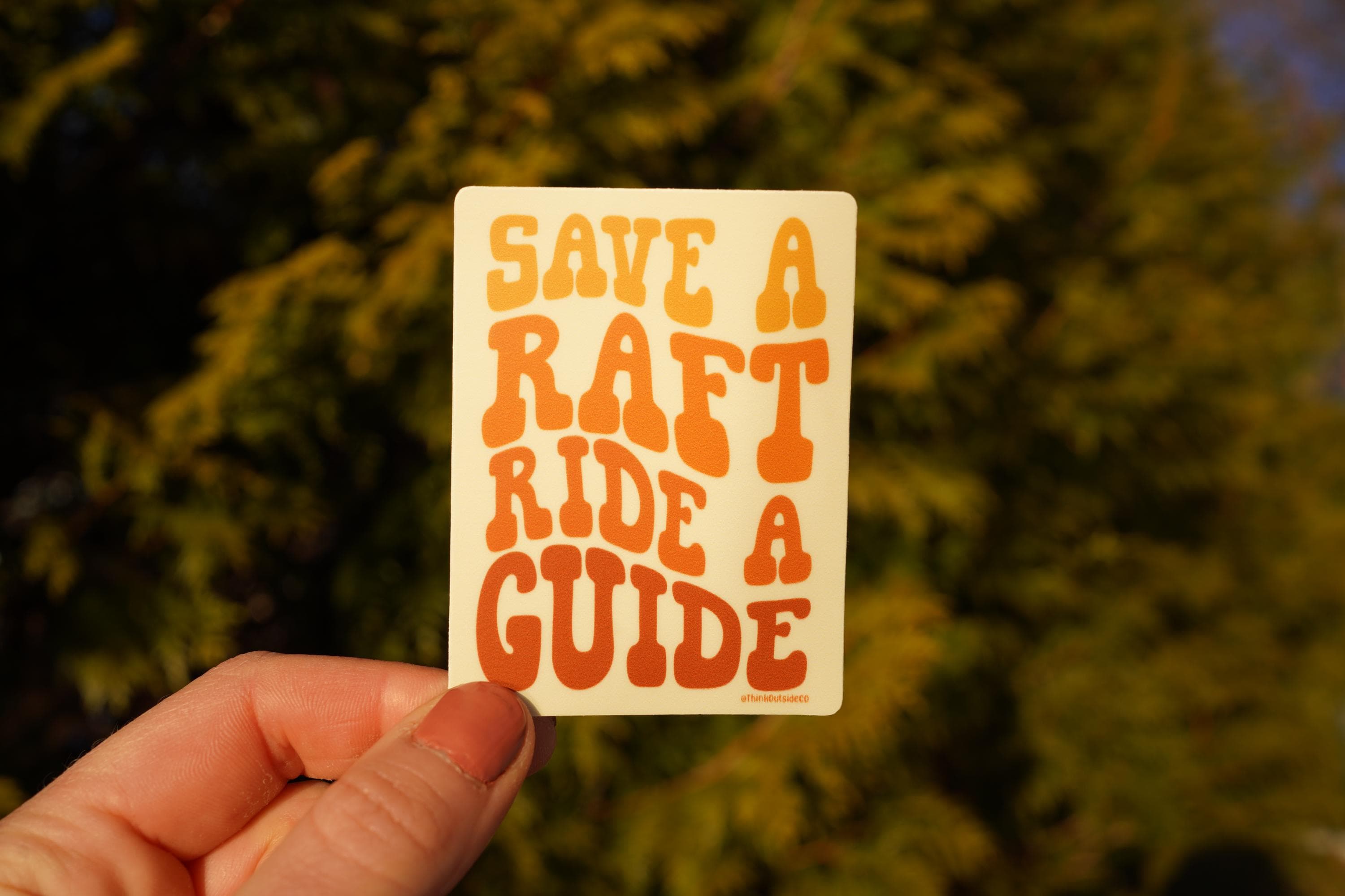 Save a Raft Ride a Guide - Vinyl Sticker - Etsy