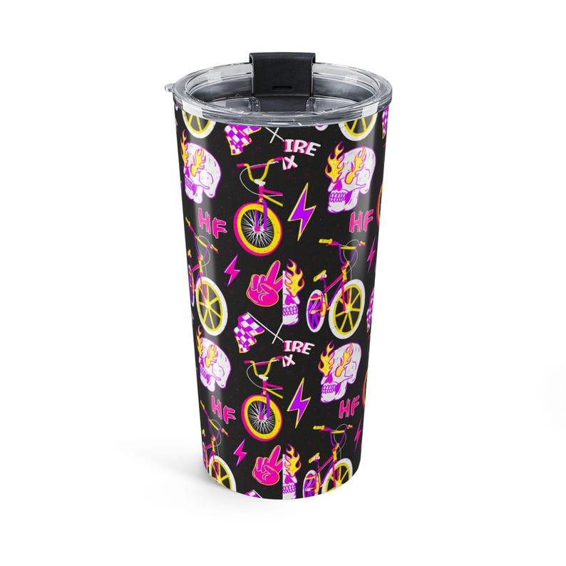 Pink Hellfire BMX Tumbler 20oz | Bike Logo - Etsy