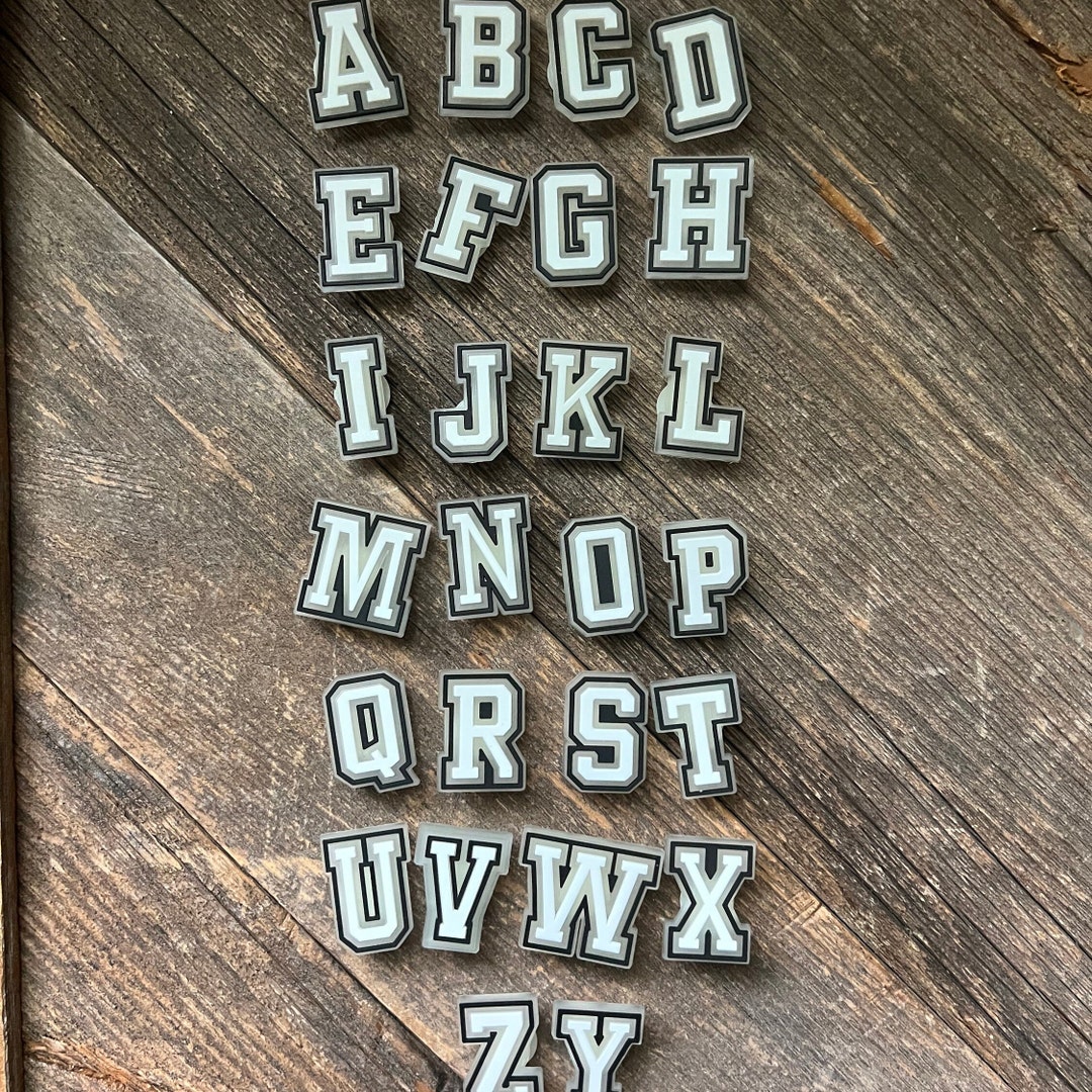 Glow in the Dark Alphabet Croc Charms - Etsy