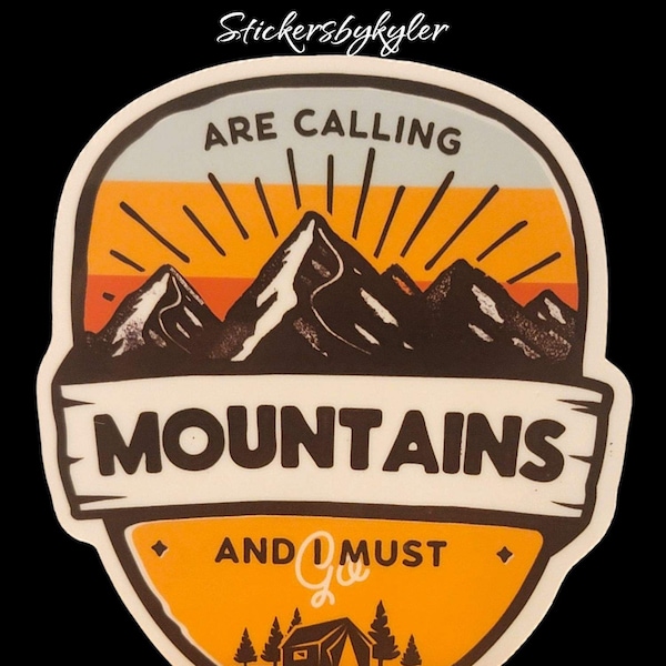 Mountain Stickers - Etsy