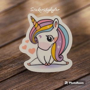 Cute Unicorn Stickers Sticker Pack Laptop Stickers Water Bottle ...