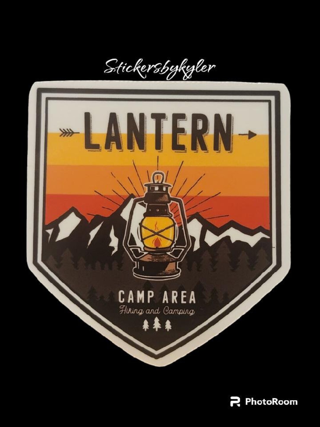 Camping Sticker Hiking Stickers Outdoors Stickers Mountain Stickers ...