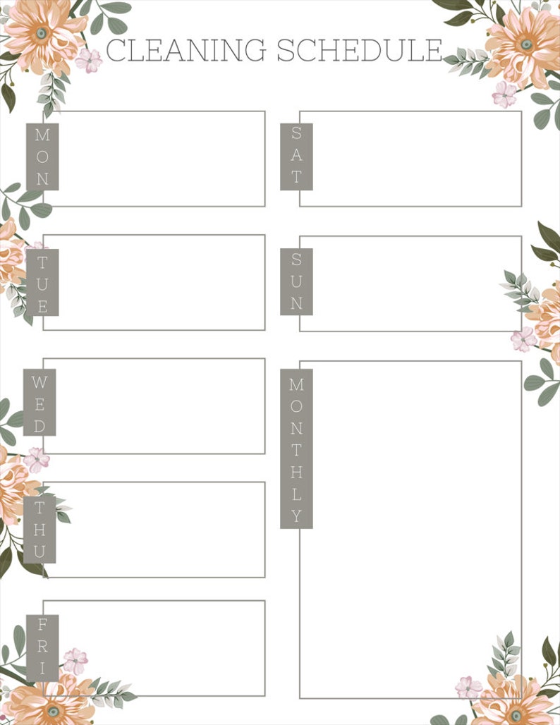 Floral Printable Planner Bundle Weekly, Monthly, Budgets, to Do Lists ...