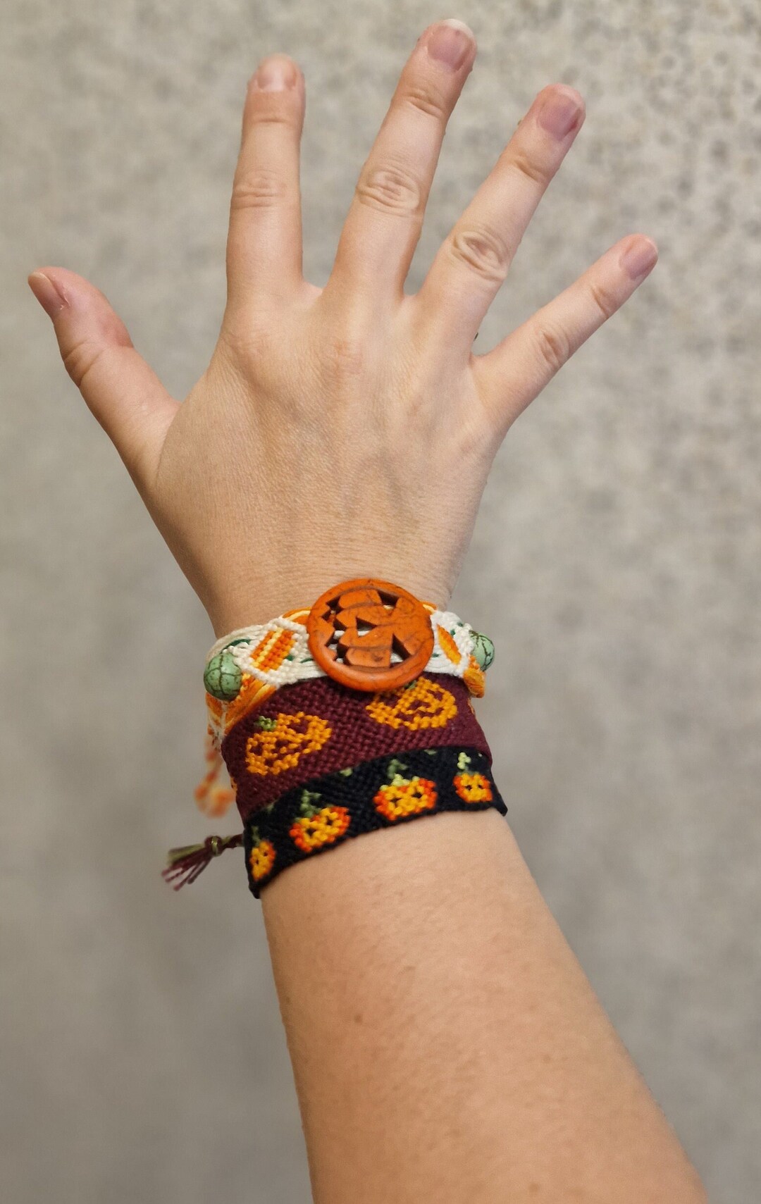 Knotted Friendship Bracelet, Handmade Unique Gift, Halloween ...