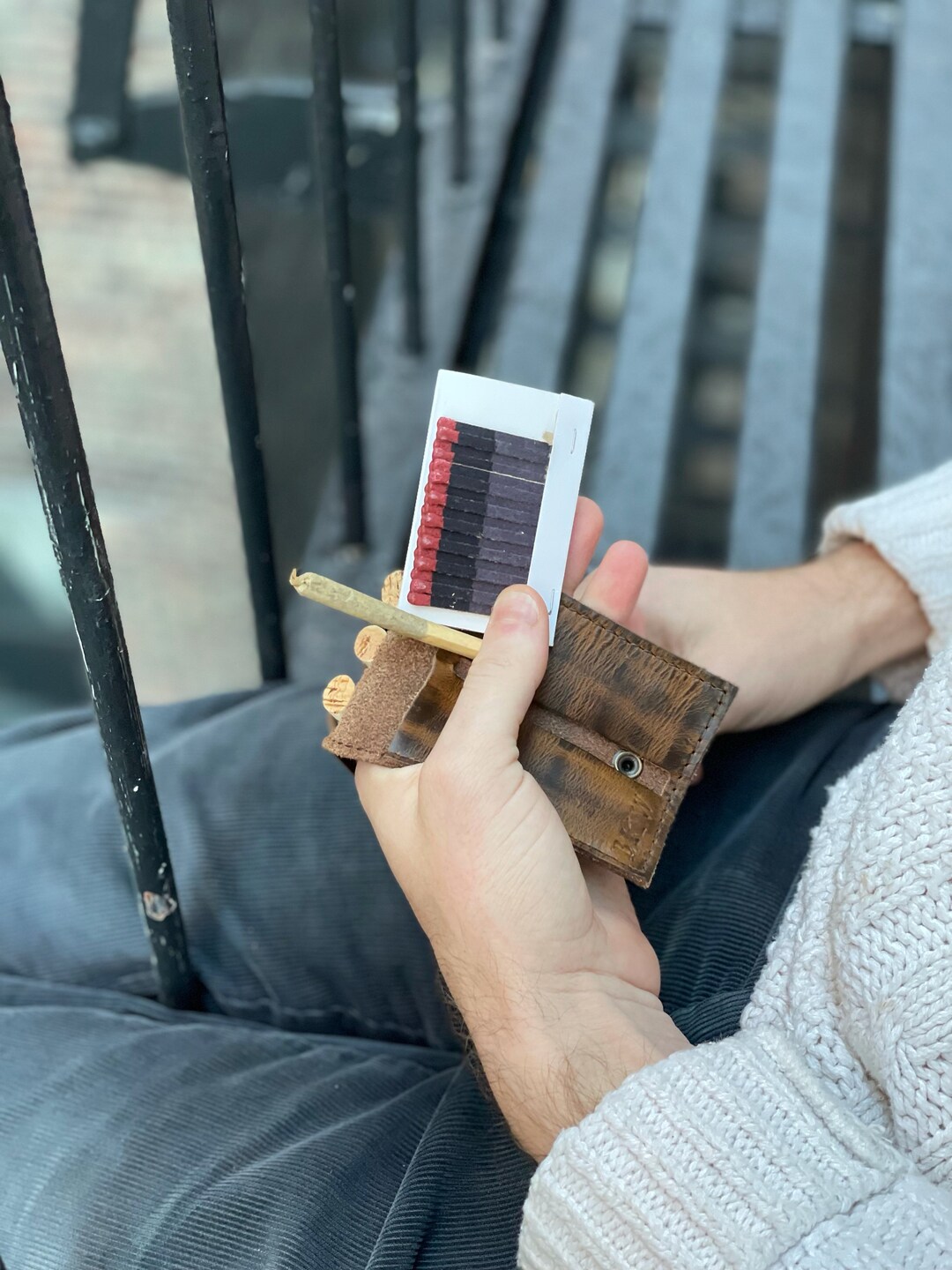 Joint Storage Wallet Puff Pouch Classic Fire Orange 420 Friendly ...