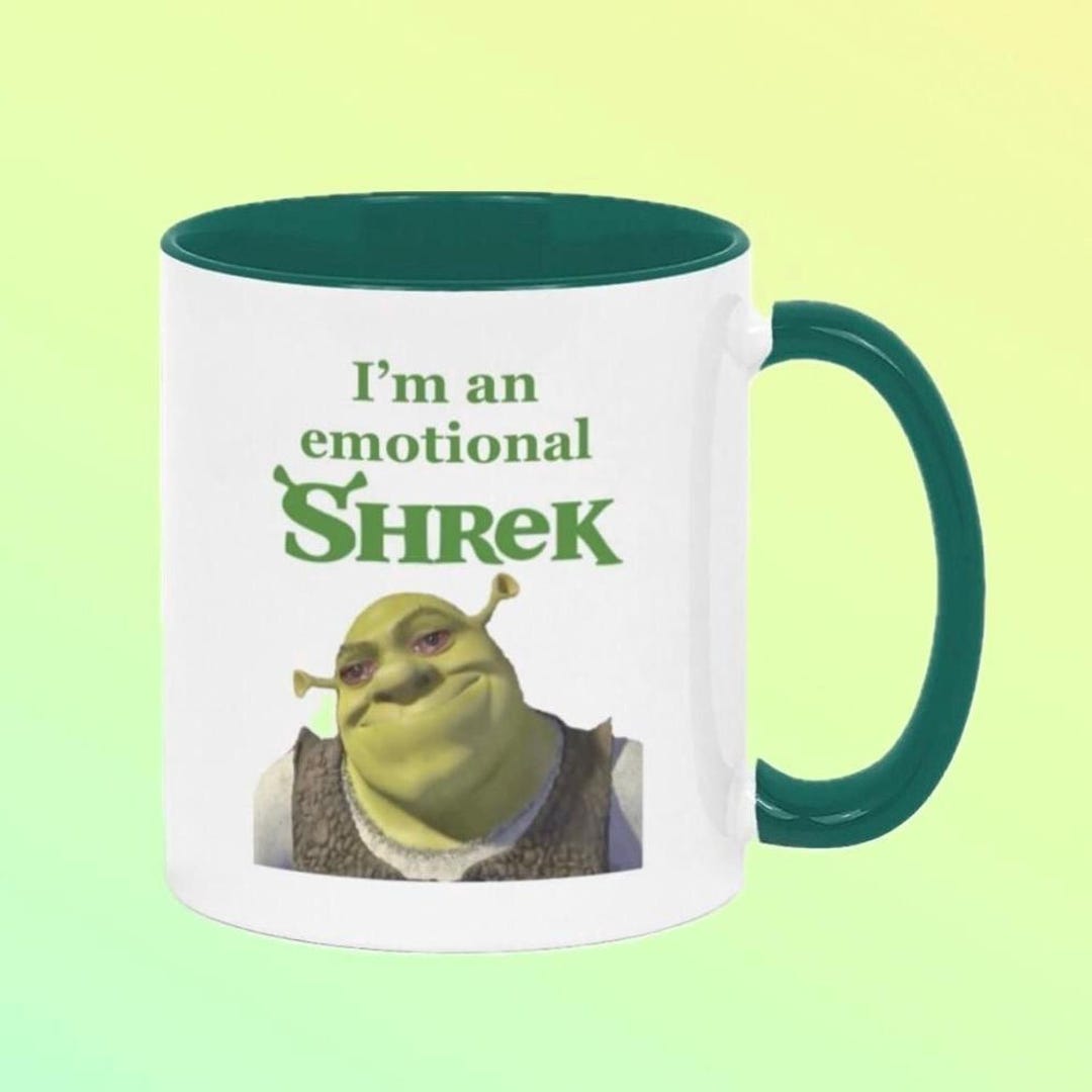 I’m an Emotional Shrek Mug - Etsy