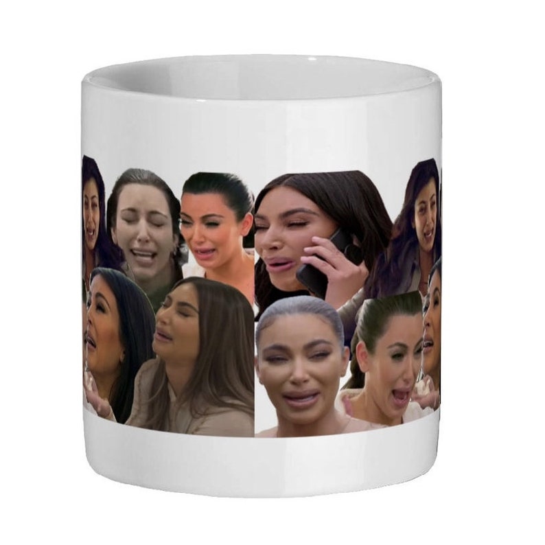 Kim Kardashian Ugly Crying Face Meme Mug (link to Matching Coaster in ...