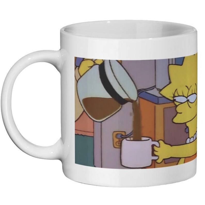 Lisa Simpson Coffee Meme Mug (link to Matching Coaster in Description ...