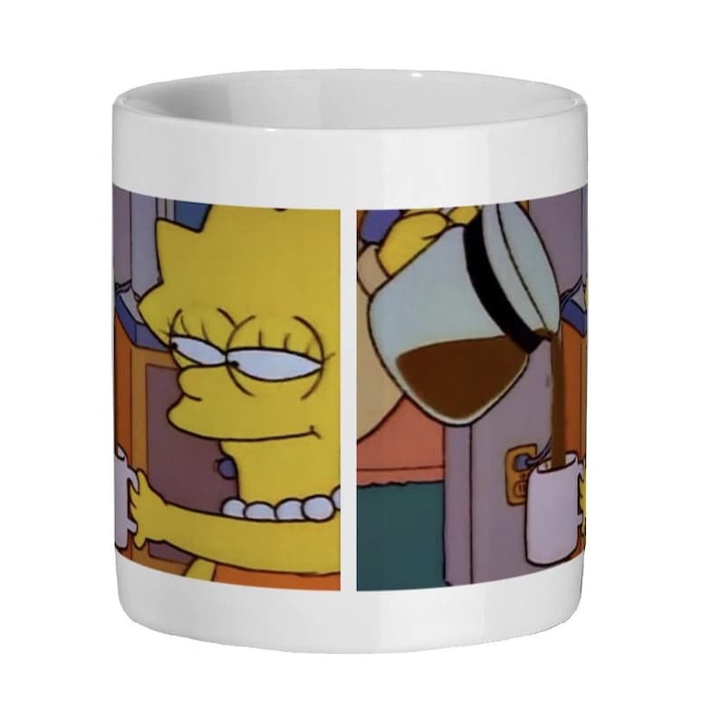 Lisa Simpson Coffee Meme Mug (link to Matching Coaster in Description ...