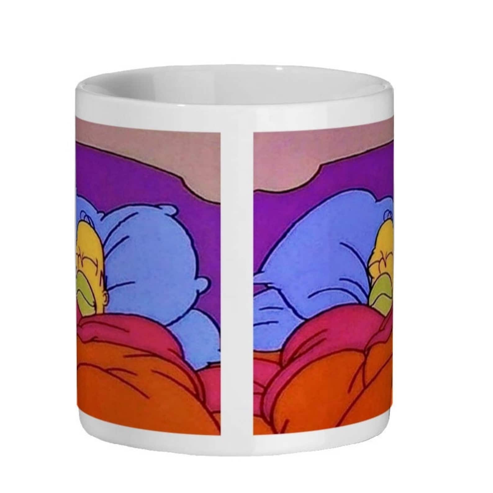 Homer Simpson Toasty Cinnamon Bun in Bed Meme Mug (link to Matching ...
