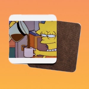 Lisa Simpson Coffee Meme Mug (link to Matching Coaster in Description ...