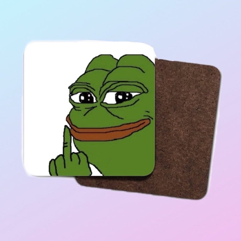 Colour Changing Middle Finger Swearing Pepe Meme Mug (link to Matching ...