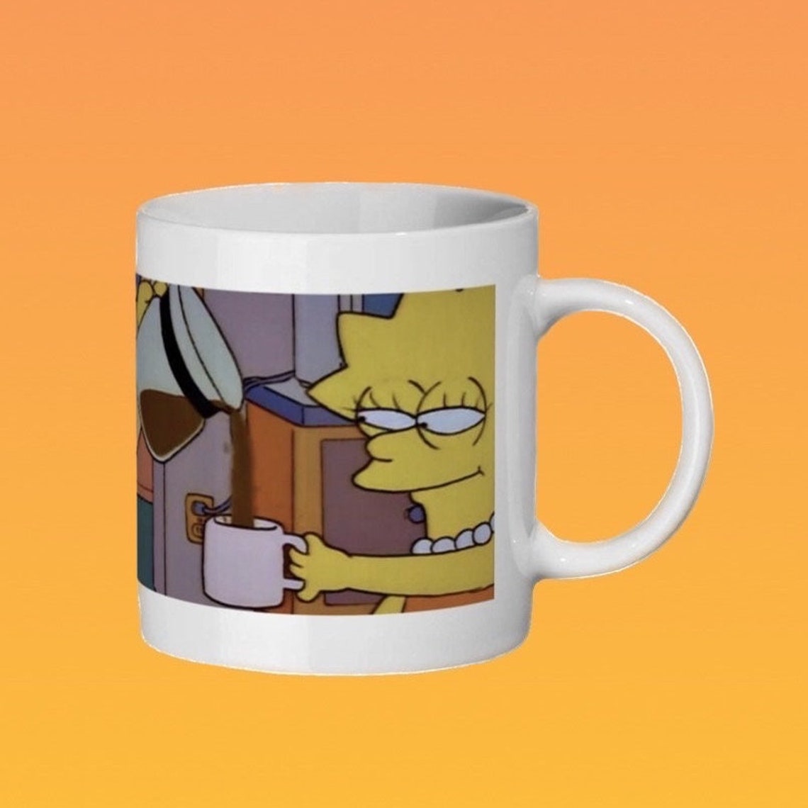 Lisa Simpson Coffee Meme Mug (link to Matching Coaster in Description ...