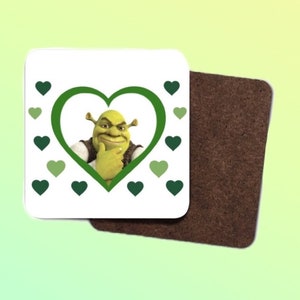 Shrek is Love Shrek is Life Meme Hearts Mug With Green Handle (link to ...