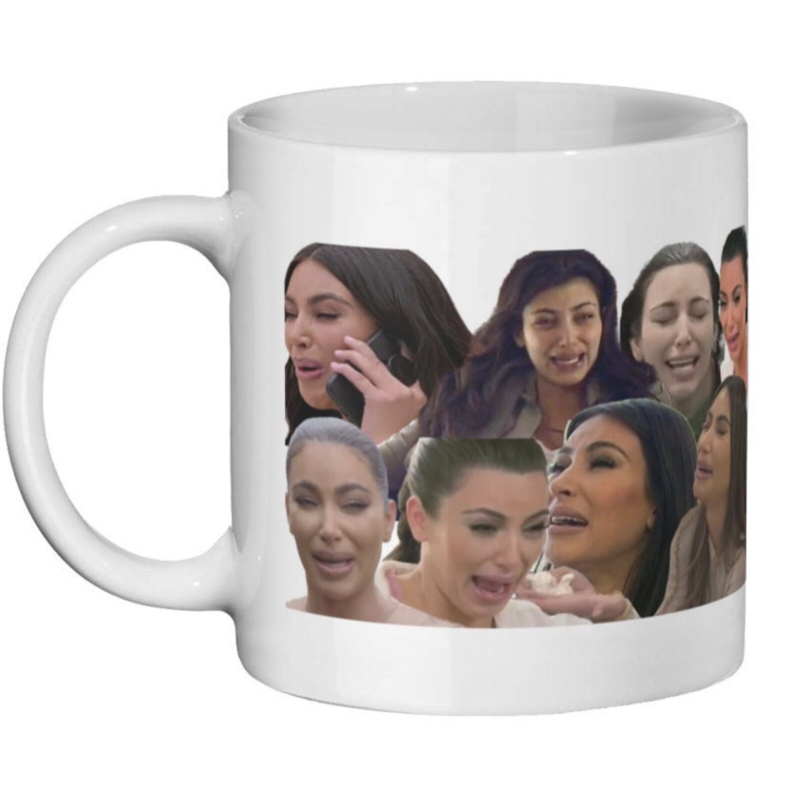Kim Kardashian Ugly Crying Face Meme Mug (link to Matching Coaster in ...