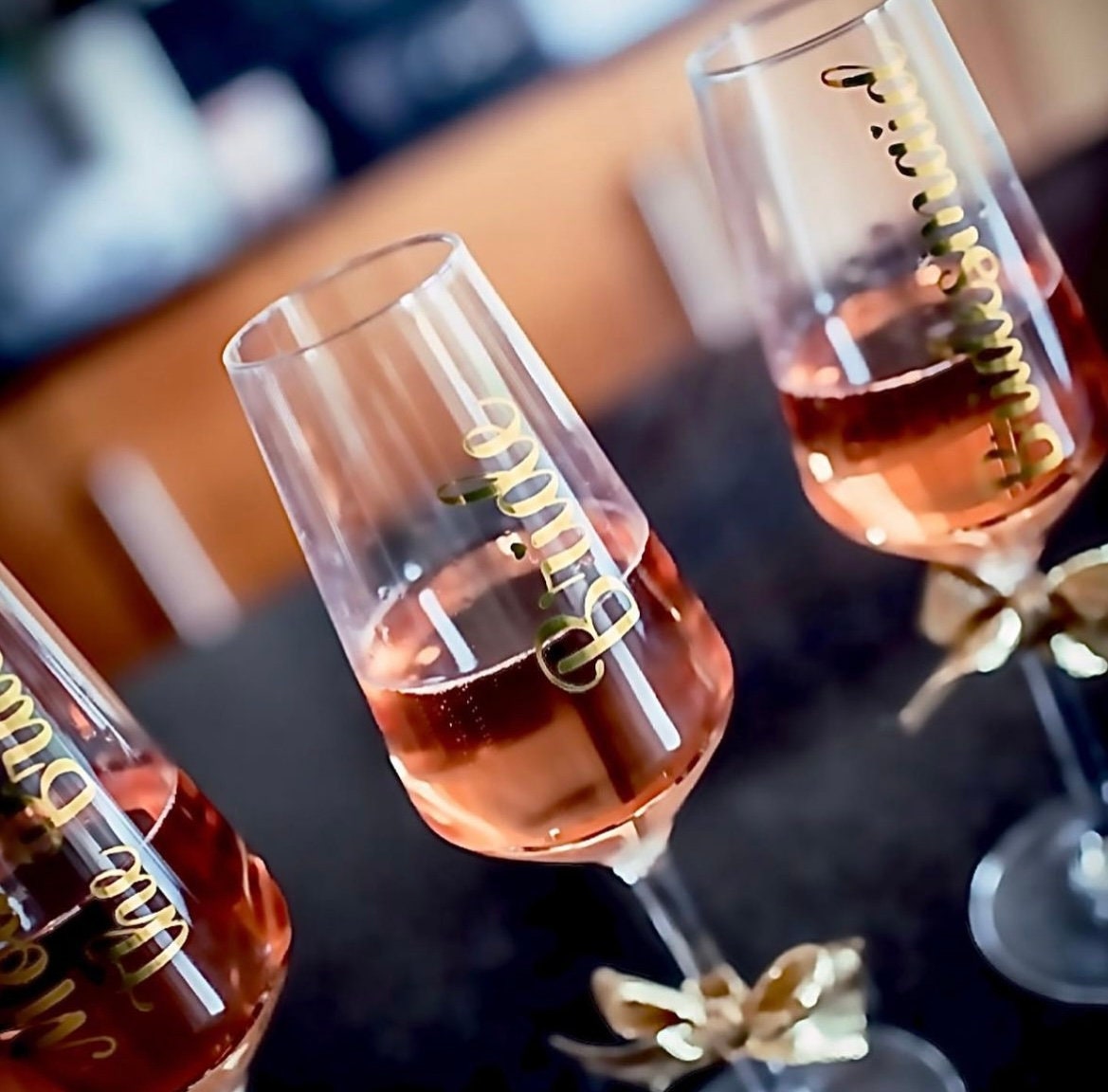 INDIVIDUAL Bridal Glassware, Bridal Party Gifts, Wedding Glass - Etsy