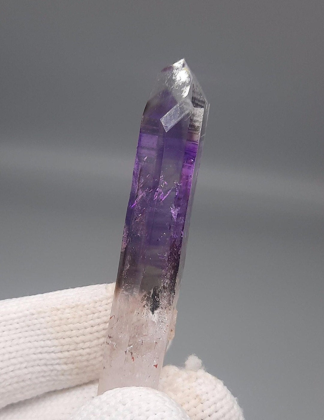Gem DT Smokey Phantom Amethyst W/ Minor Lepidocrocite and Two Internal ...