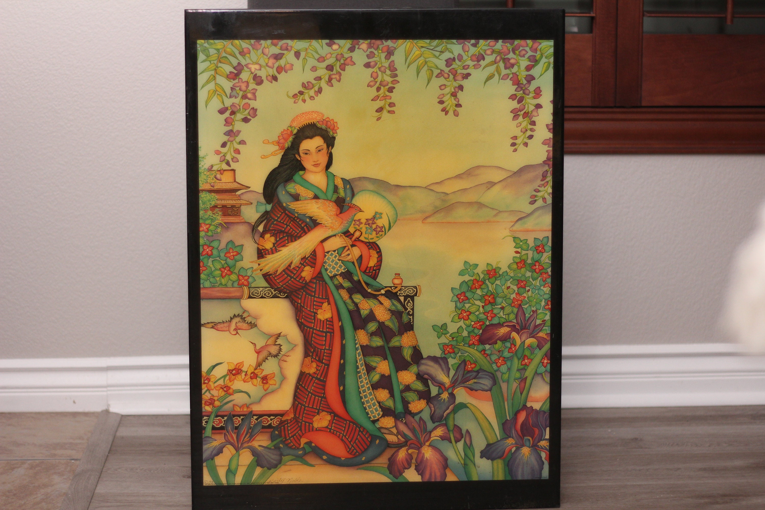 Vintage Marty Noble Signed Geisha Lithograph Scafa-tornabene Art Co ...